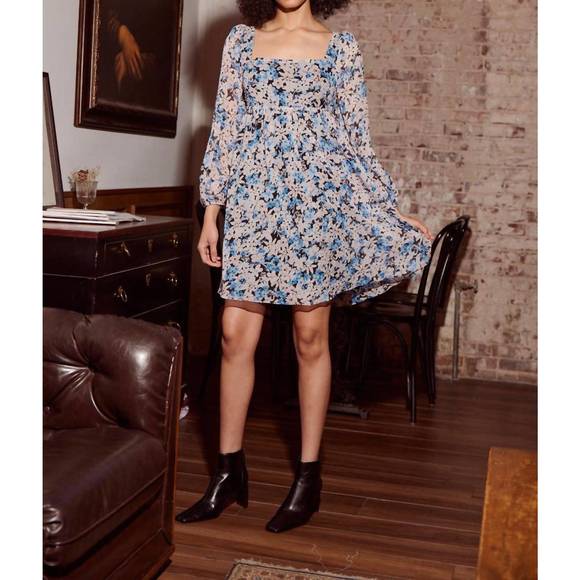 Lucy Paris | Dresses | New Lucy Paris Maeve Babydoll Dress In Blue ...